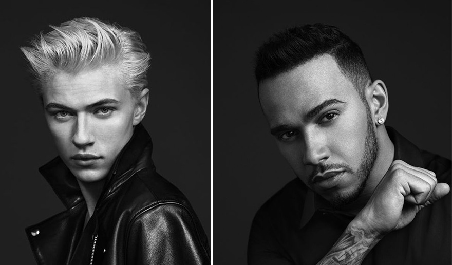 Lewis-Hamilton-Lucky-Blue-Smith-L’Oreal | Oxygène Celebrity Marketing ...